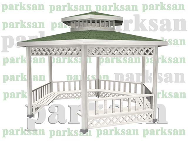 Kamelya | Ahşap Kamelya - Kameriye 336 A (Japon Çatılı) Ürünü